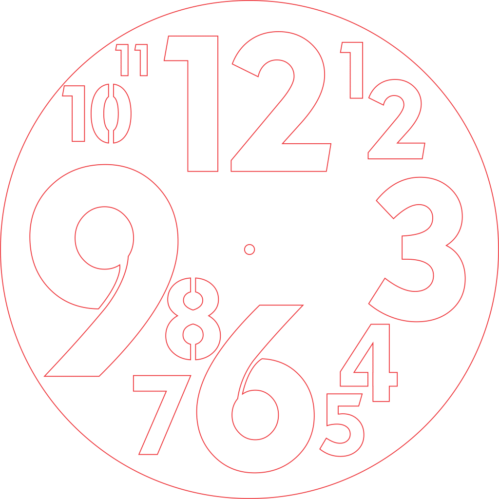 Reloj con números grandes - Stanser