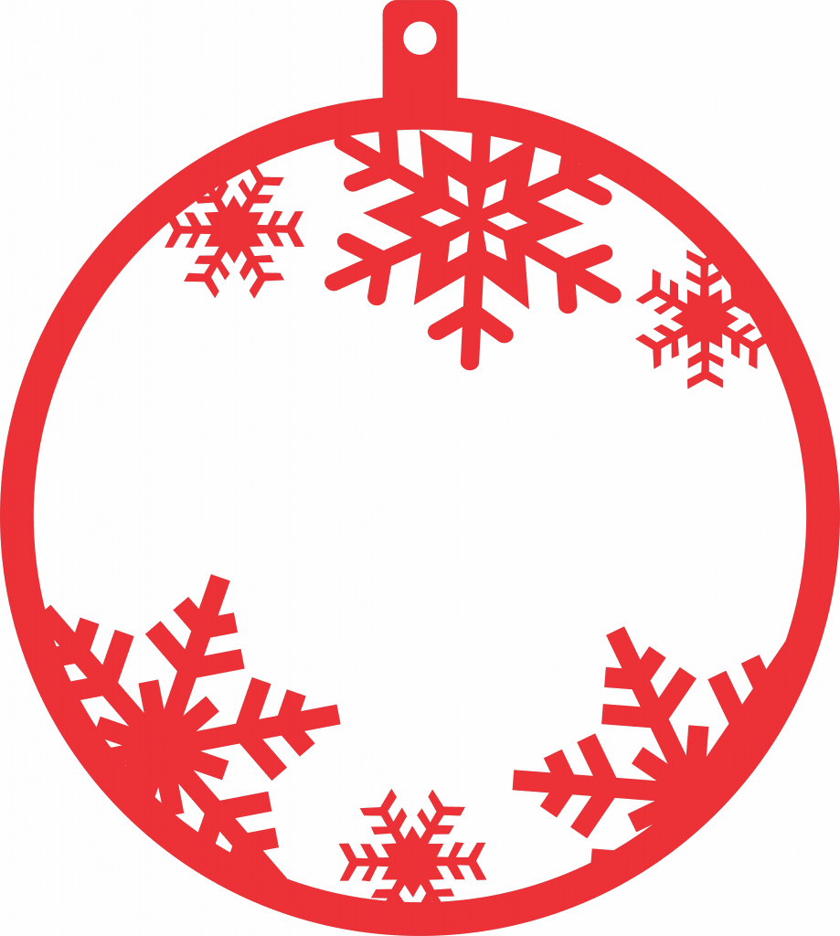 Esfera navideña con diseño de copos - Stanser