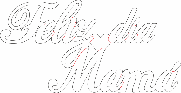 Letrero "Feliz día Mamá" - Stanser