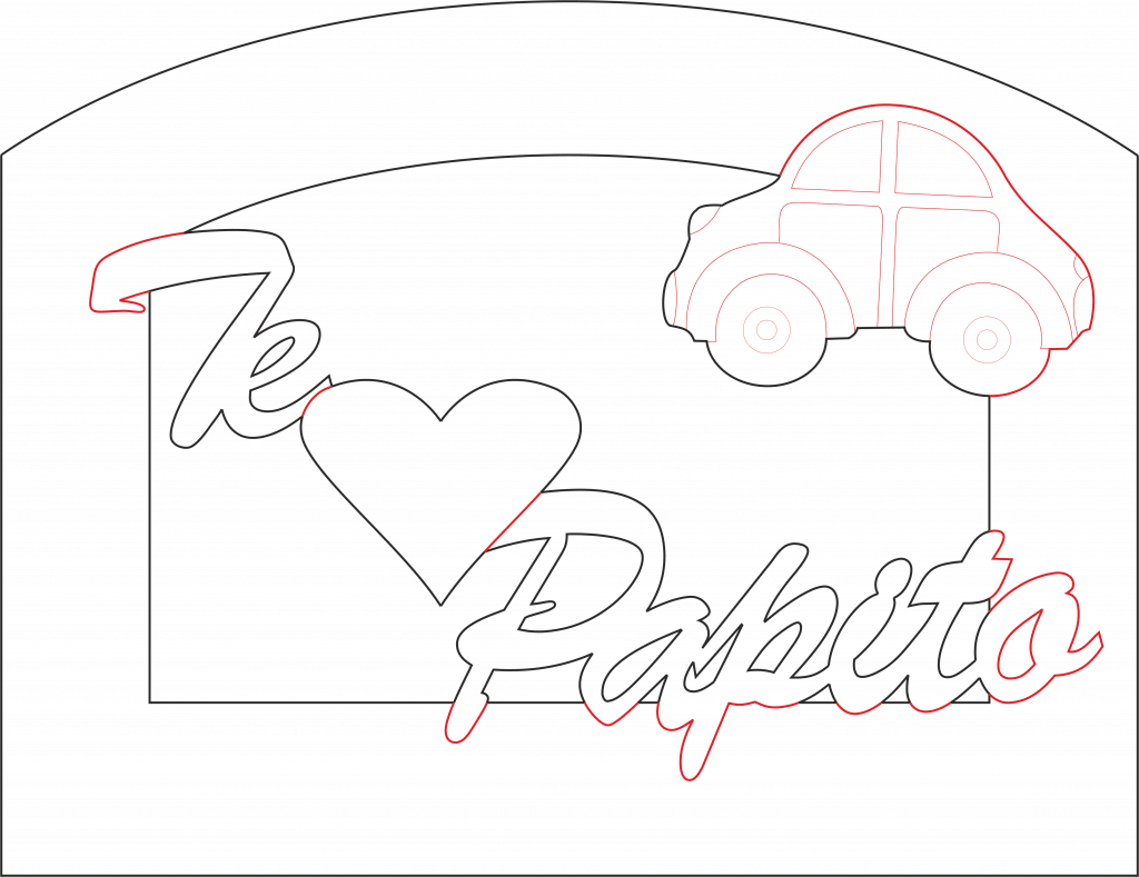 Cuadro "Te amo Papito" - Stanser