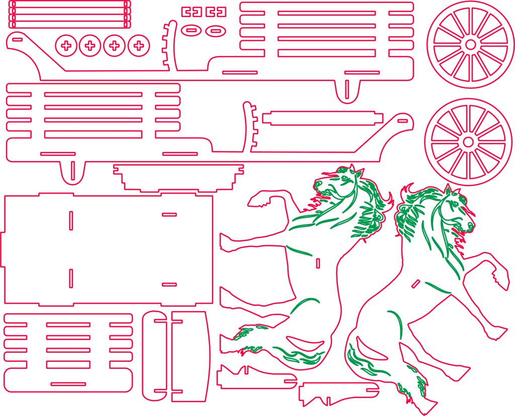 Carreta con caballos - Stanser