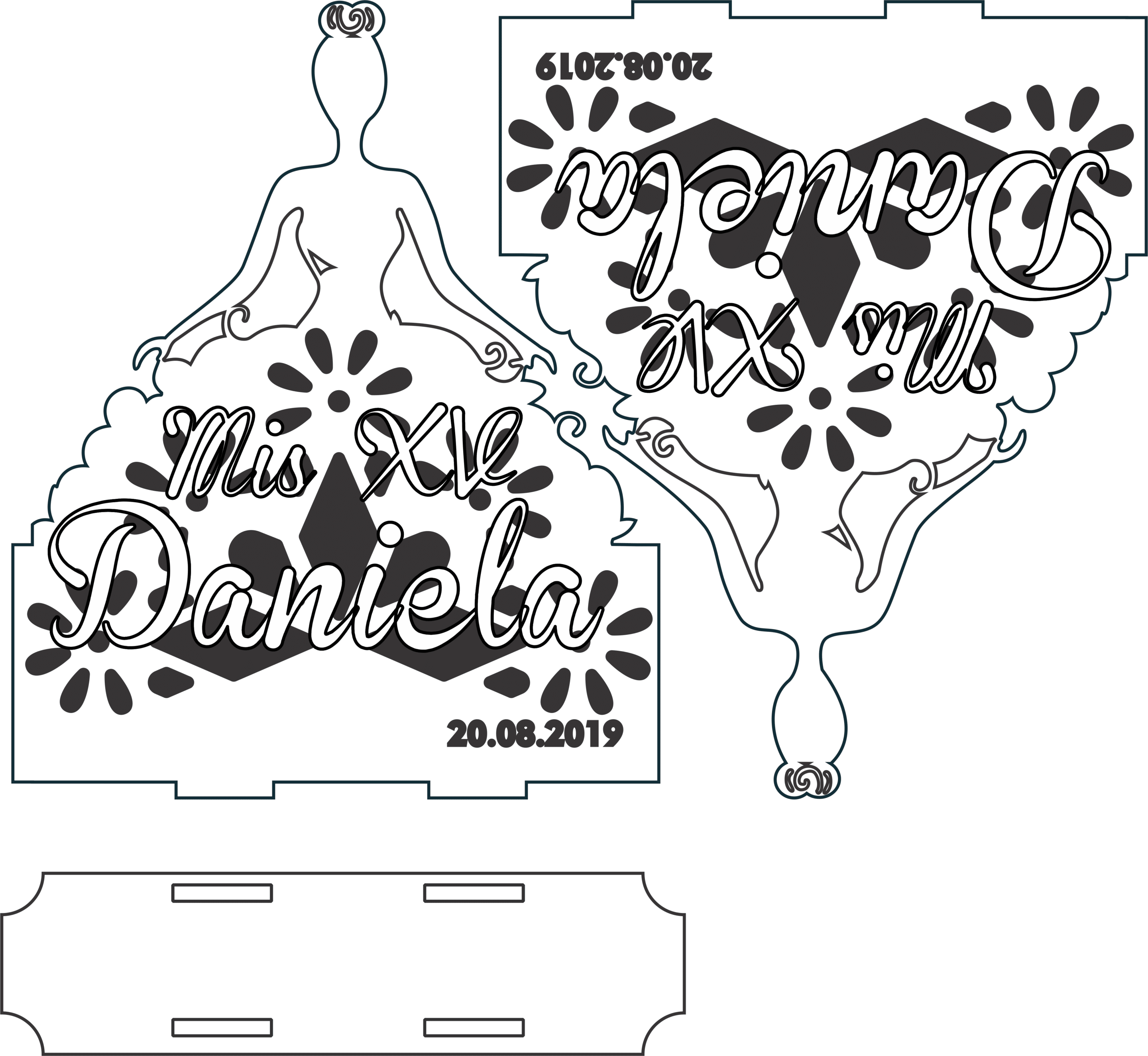 Vector Servilletero MDF — Vector DXF Gratis | Stanser
