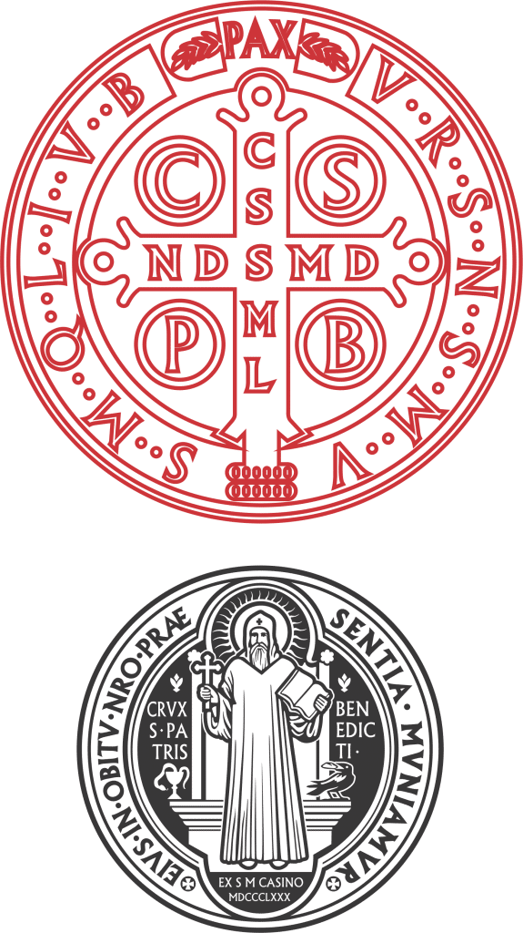 Medalla san benito — Vector DXF Gratis | Stanser