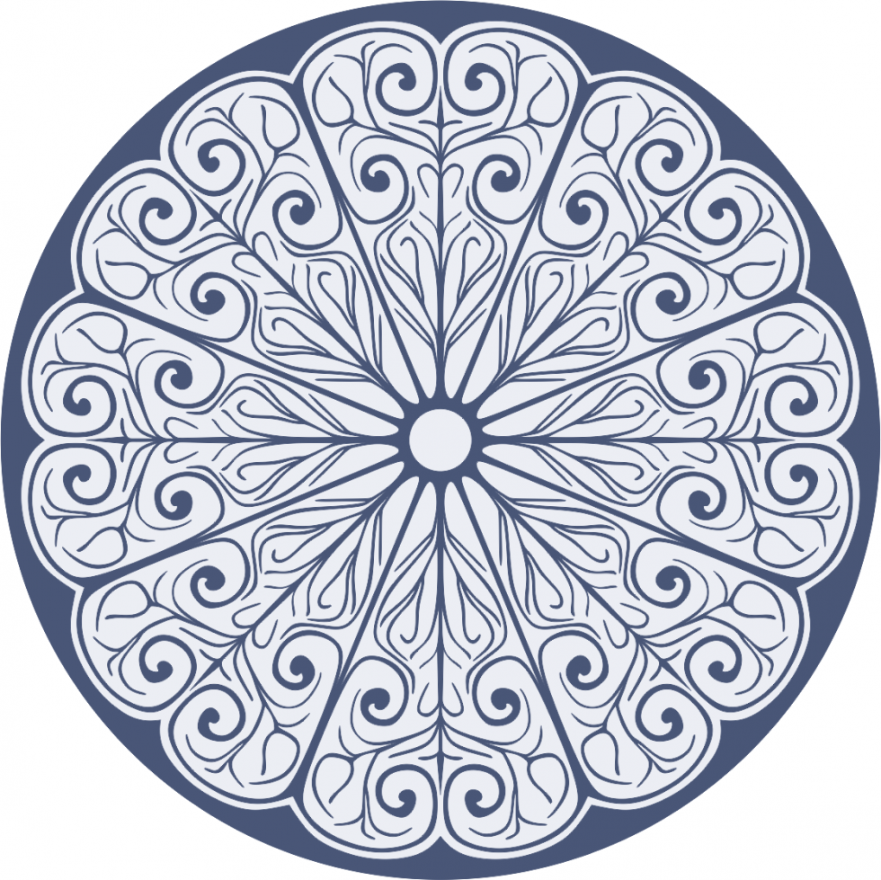 Ornamento circular floral - Stanser