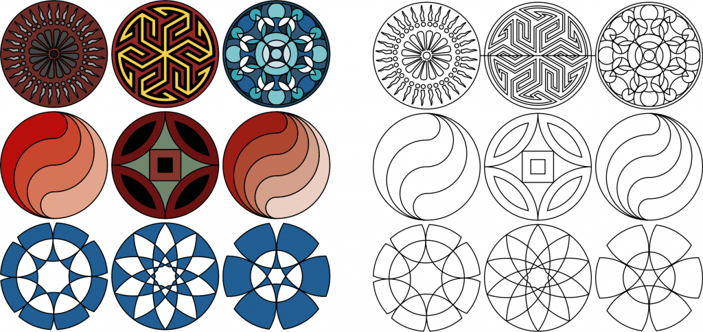 Colección patrones circulares sencillos - Stanser