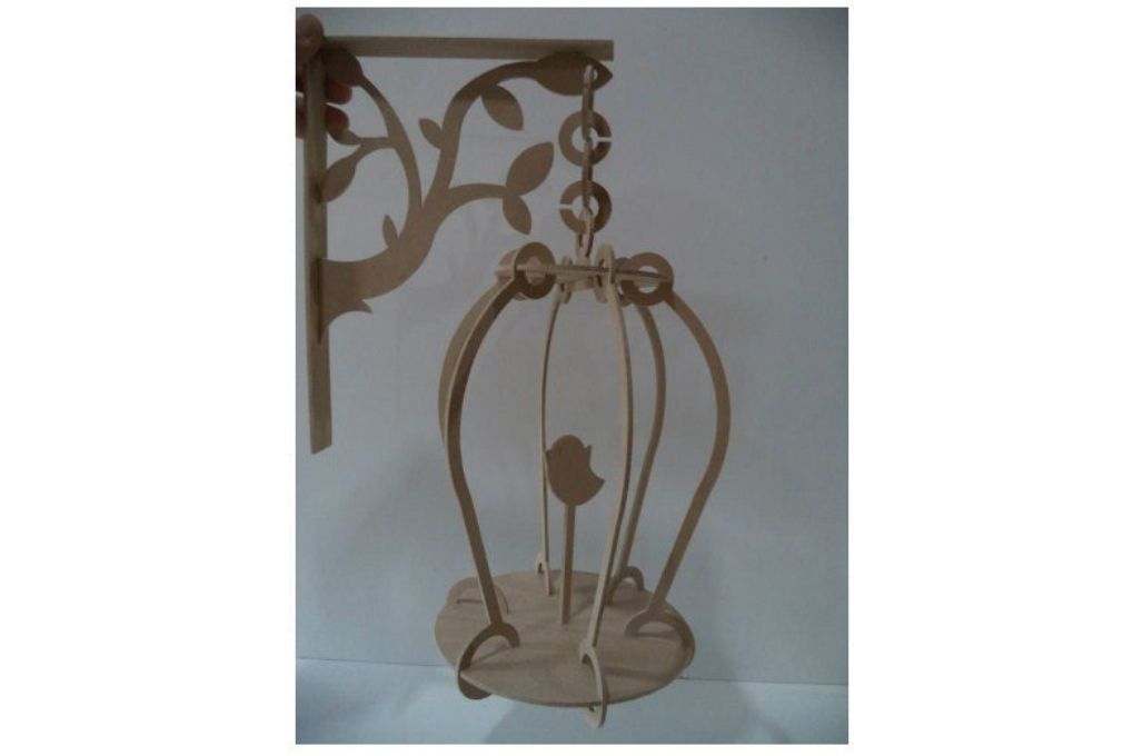 Decoración de jaula de pájaro — Vector CNC Gratis | Stanser